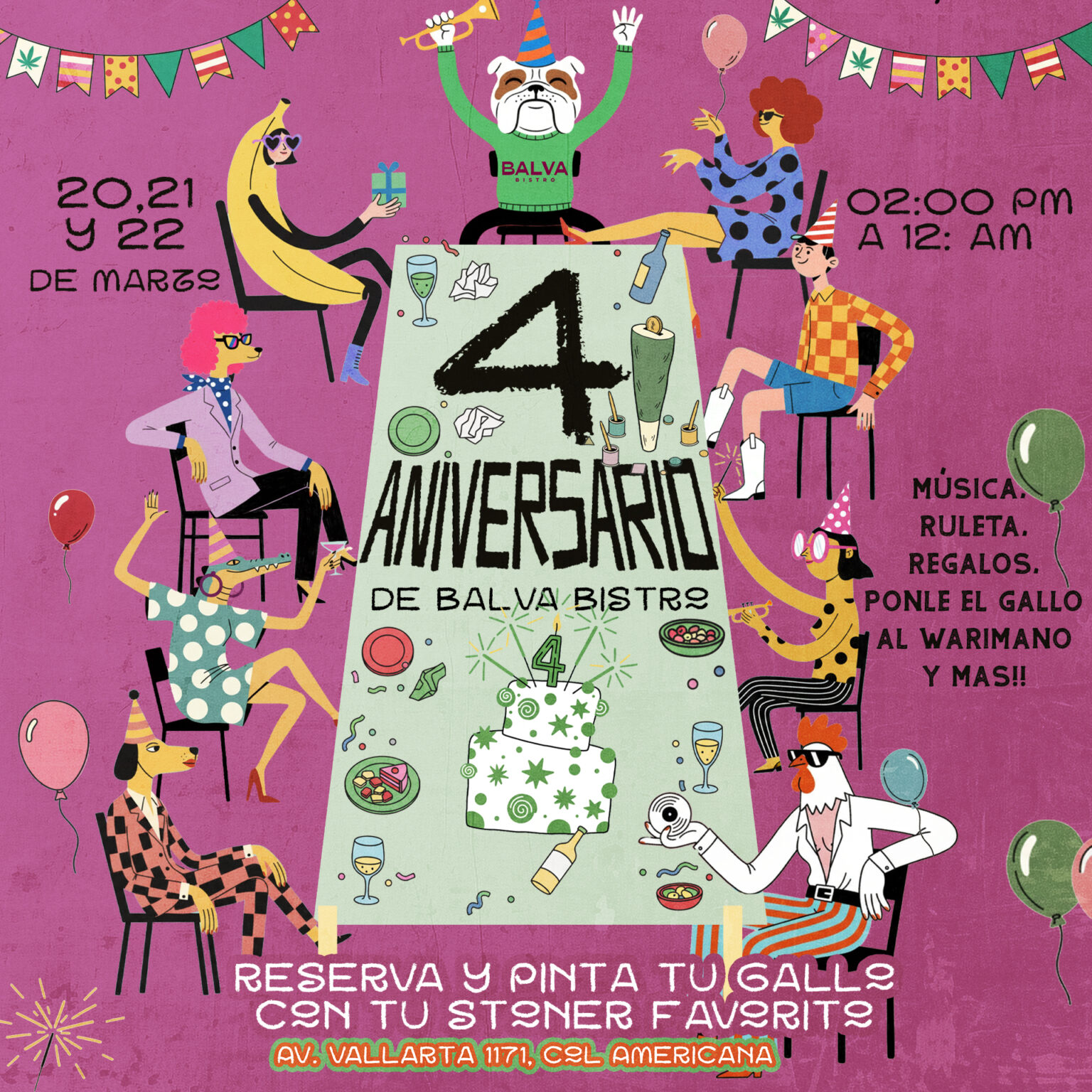 1460 DIAS CONTIGO – Balva Bistro- Cocina Cannábica